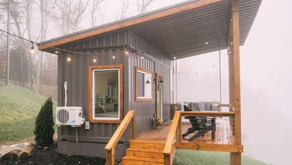 Tiny Shipping Container House On The Cliffs - Dream Tiny Living