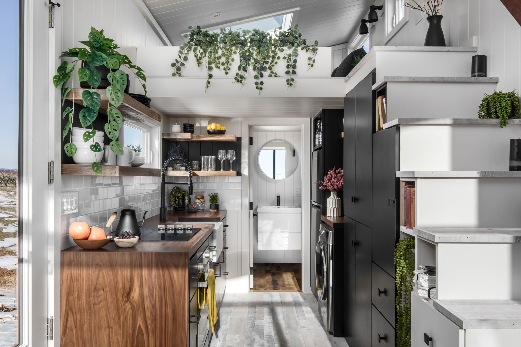 Asymmetrical Design Luna Tiny House - Dream Tiny Living
