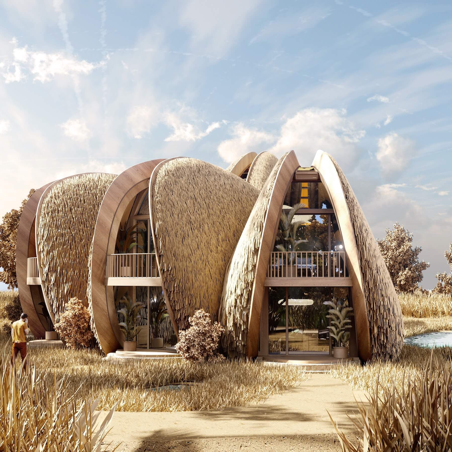 Mussel-Shaped Shell Tiny House, Ukraine - Dream Tiny Living