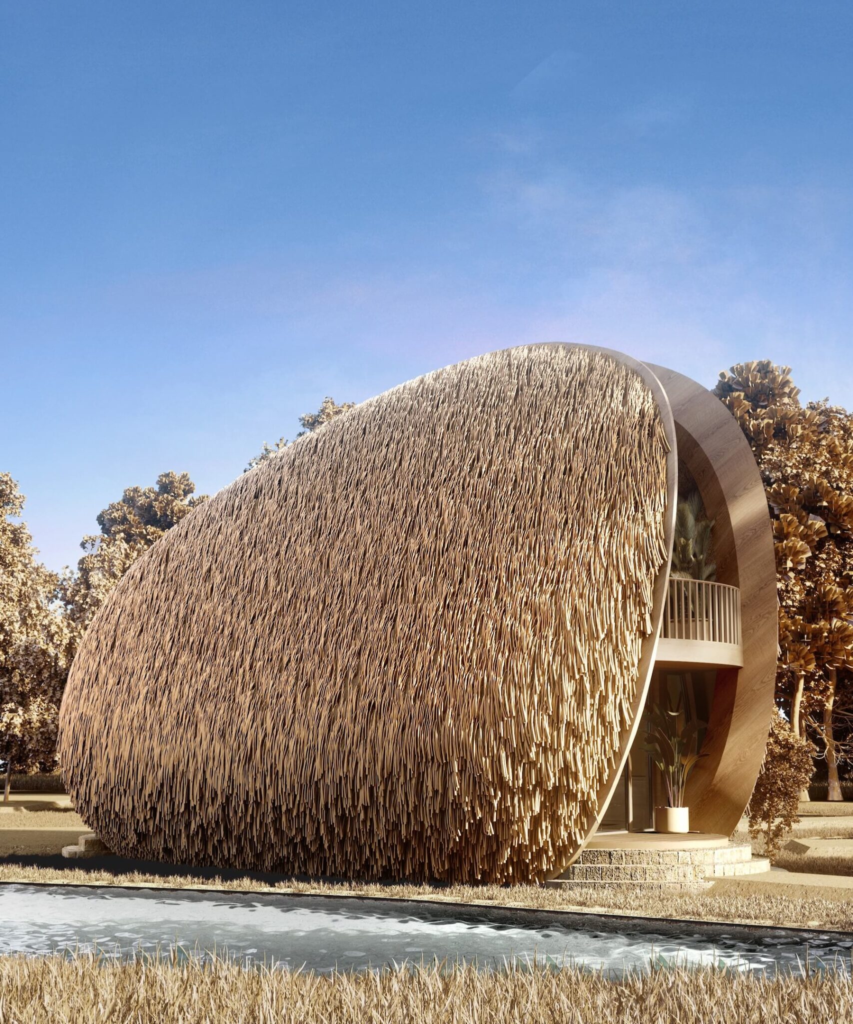 Mussel-Shaped Shell Tiny House, Ukraine - Dream Tiny Living