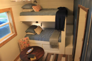 Modern Blue Shipping Container House - Dream Tiny Living