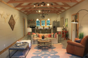 Modern Blue Shipping Container House - Dream Tiny Living