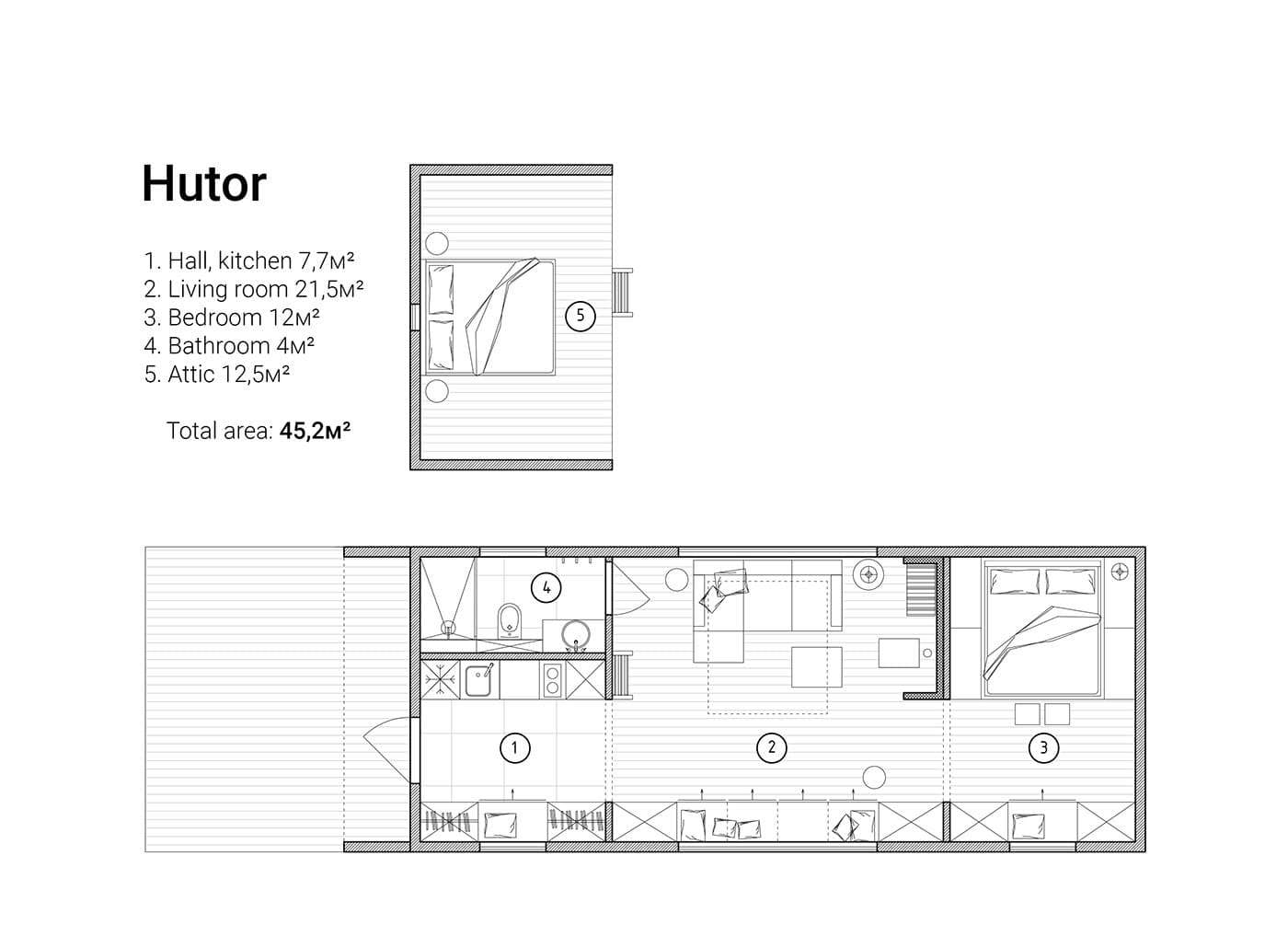 The Most Beautiful Floor Plan Hutor Tiny House - Dream Tiny Living