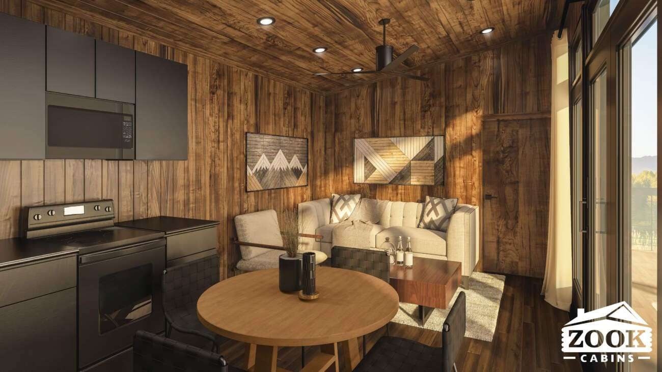 Beautiful Alpine Park Model Tiny House by Zook Cabins - Dream Tiny Living