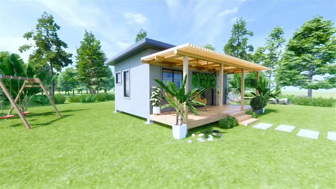 Modern Granny's Flat Farmhouse Design - Dream Tiny Living