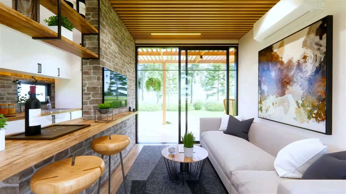 Modern Granny's Flat Farmhouse Design - Dream Tiny Living