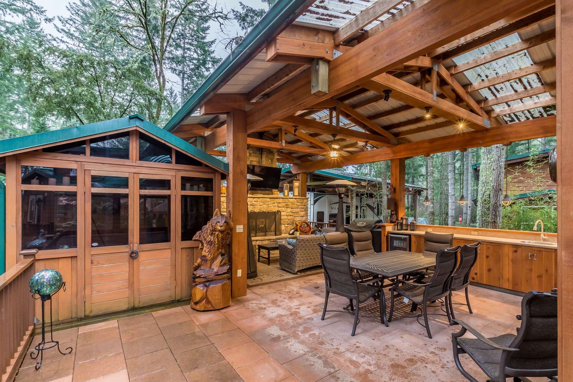 A Tiny Cabin with Unique Look and Beautiful Attachments - Dream Tiny Living