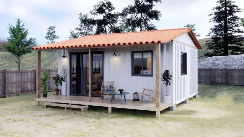 320 Sqft Tiny Container House Design Idea - Dream Tiny Living