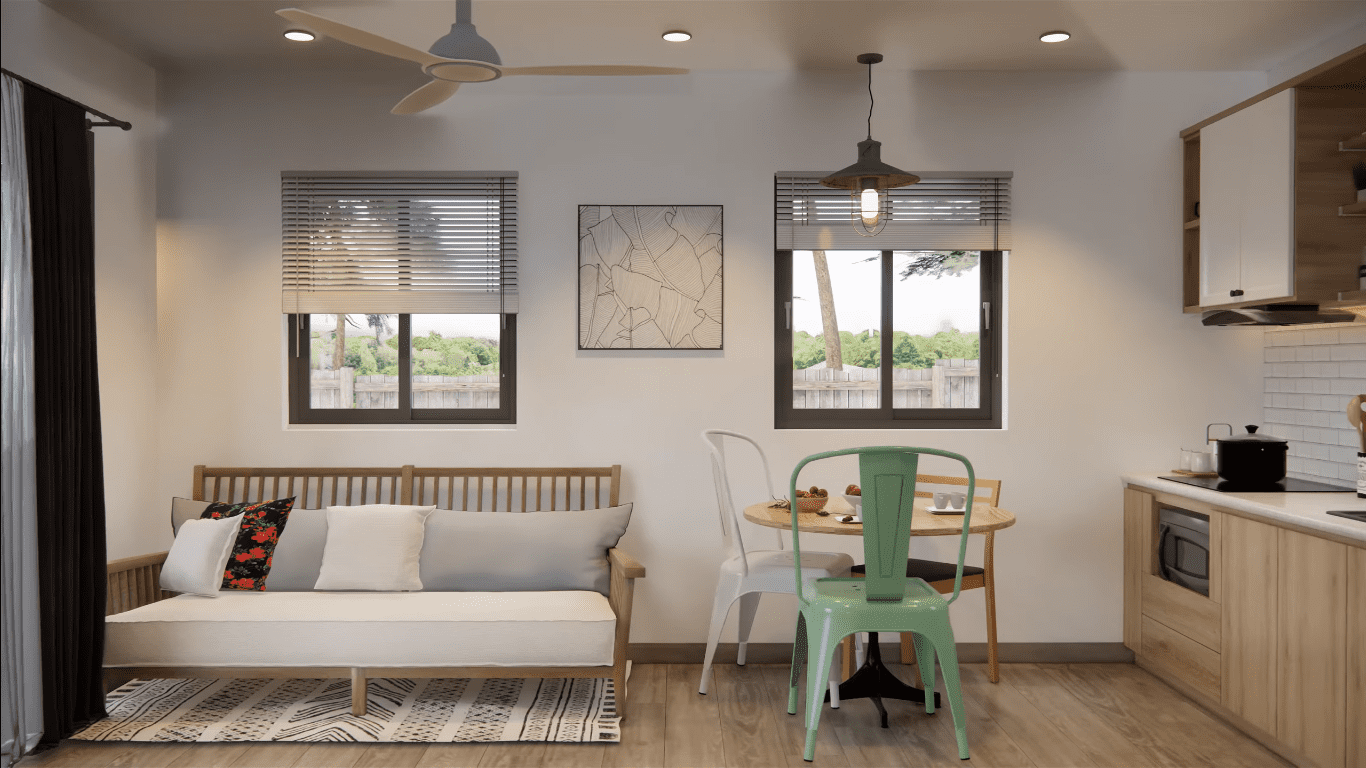 320 Sqft Tiny Container House Design Idea - Dream Tiny Living