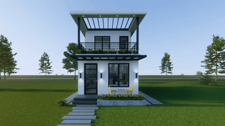 Amazing Two Storey Small House Design 4m x 7m - Dream Tiny Living