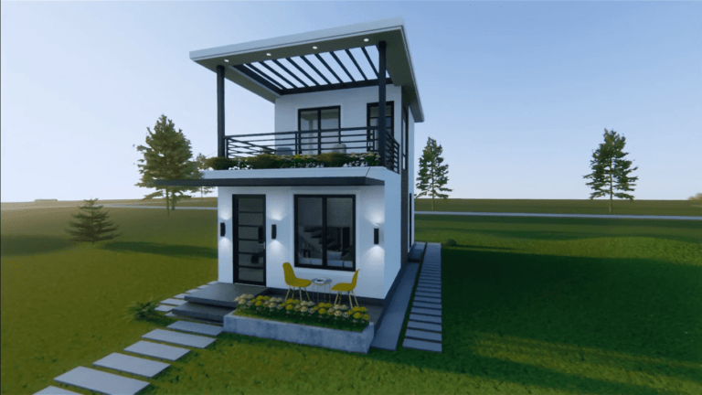 Amazing Two Storey Small House Design 4m x 7m - Dream Tiny Living