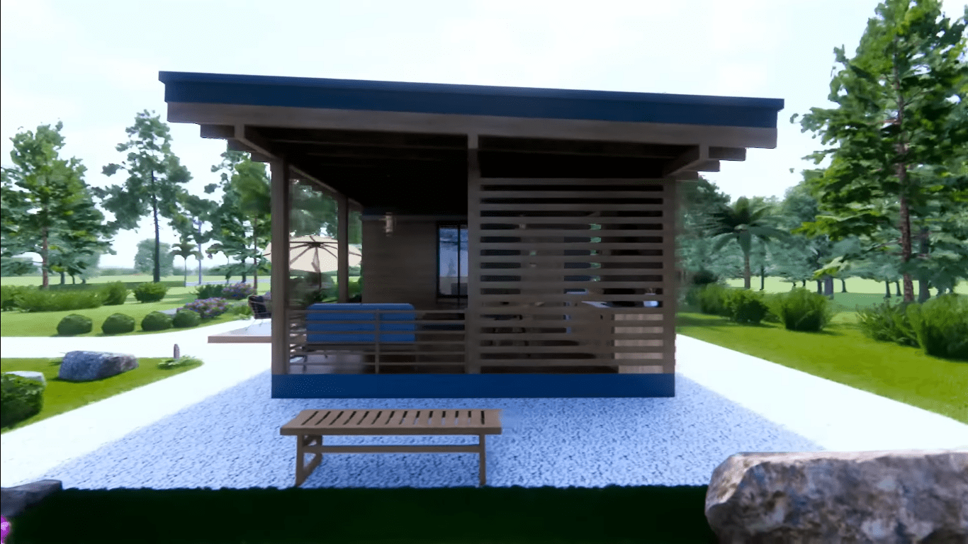 Cute Tiny Farmhouse Design Idea 5m x 8m - Dream Tiny Living