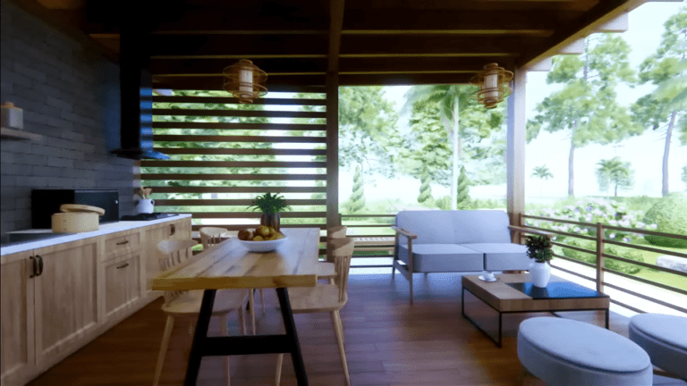 Cute Tiny Farmhouse Design Idea 5m x 8m - Dream Tiny Living