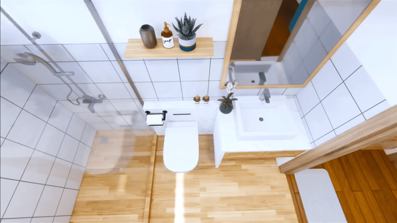 Cute Tiny Farmhouse Design Idea 5m x 8m - Dream Tiny Living