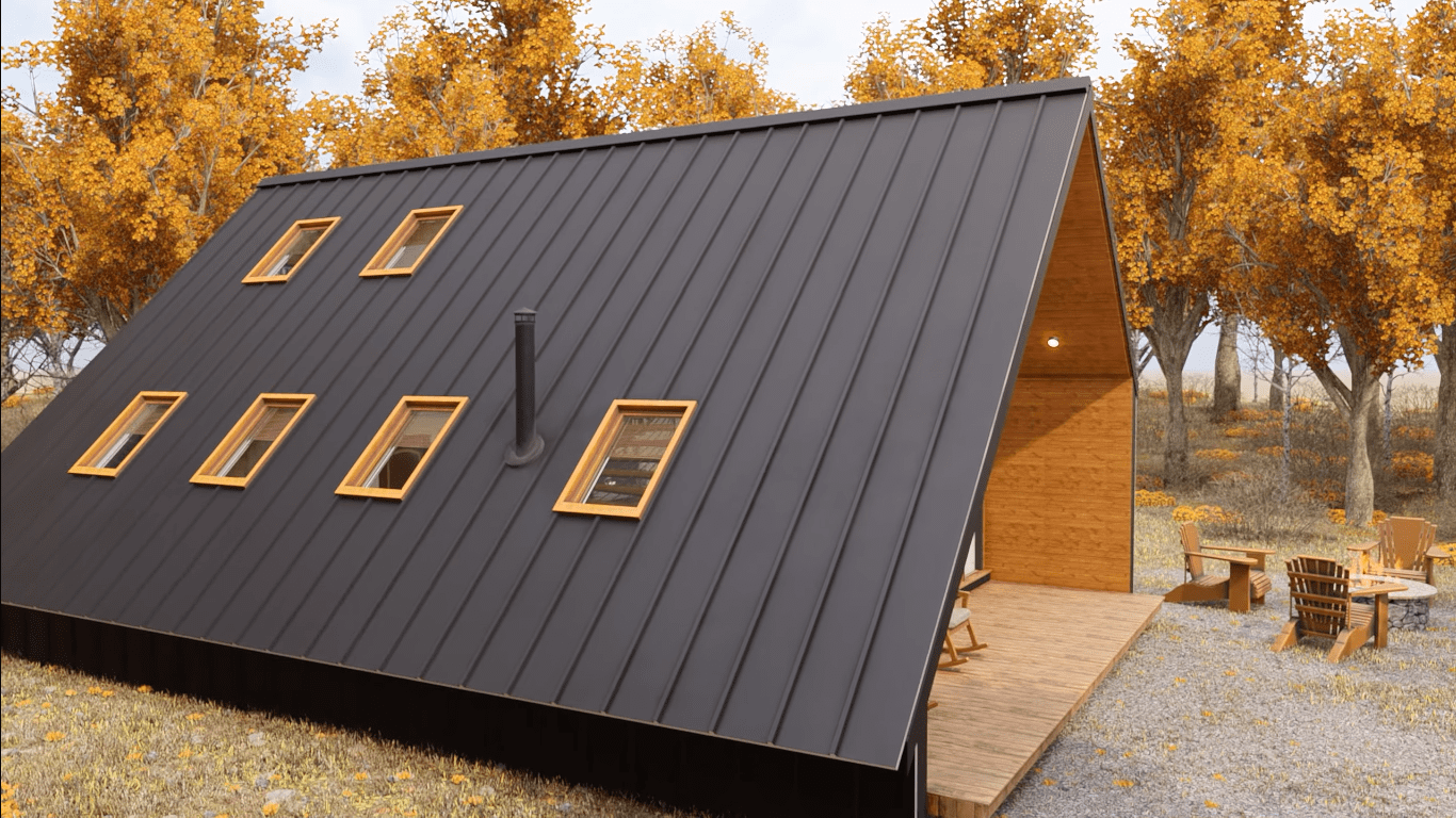 Interesting A-Frame Cabin House Design Idea - Dream Tiny Living