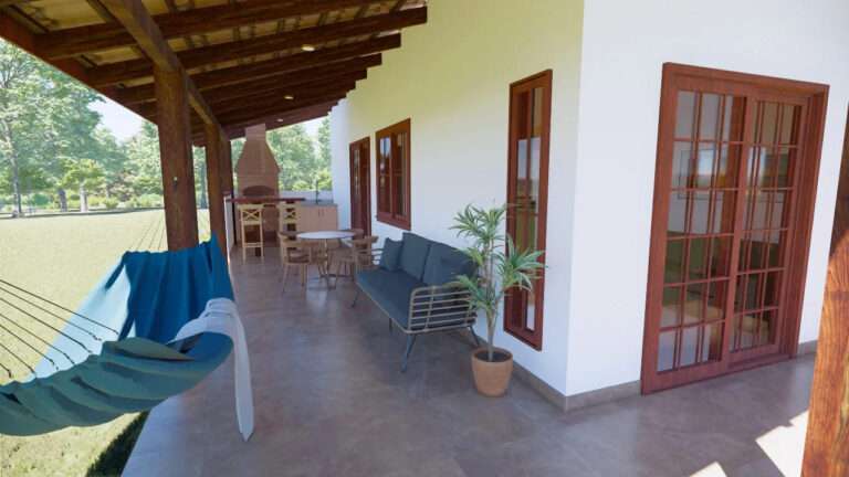 P11 Simple Tiny Cottage with Balcony - Dream Tiny Living