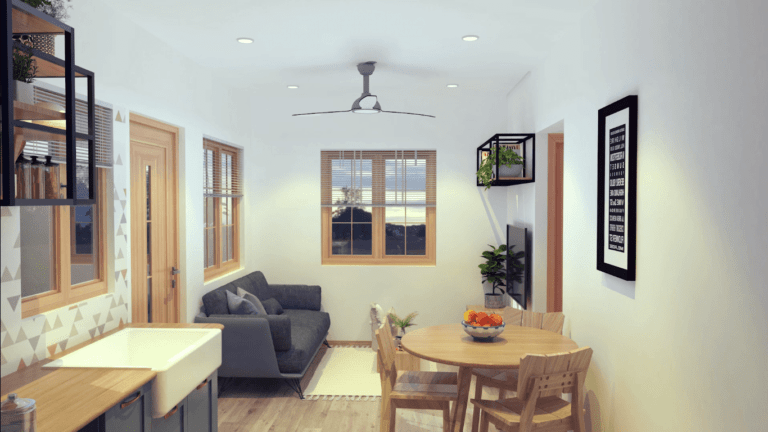 Practical and Ideal Sized Tiny House Design 5m x 6m - Dream Tiny Living