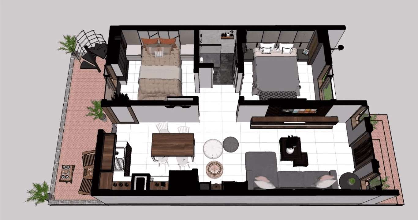 Tiny House with Loft Design Ideas 6m x 8m - Dream Tiny Living