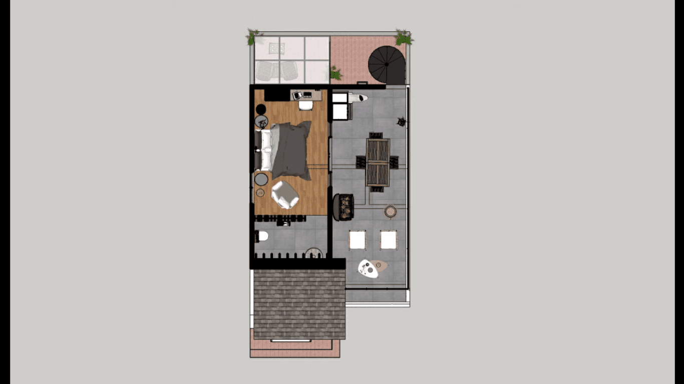 Tiny House with Loft Design Ideas 6m x 8m - Dream Tiny Living