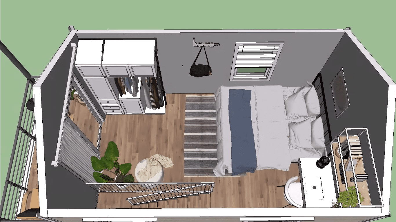 Two Storey Tiny House Design Idea 193 Sqft - Dream Tiny Living