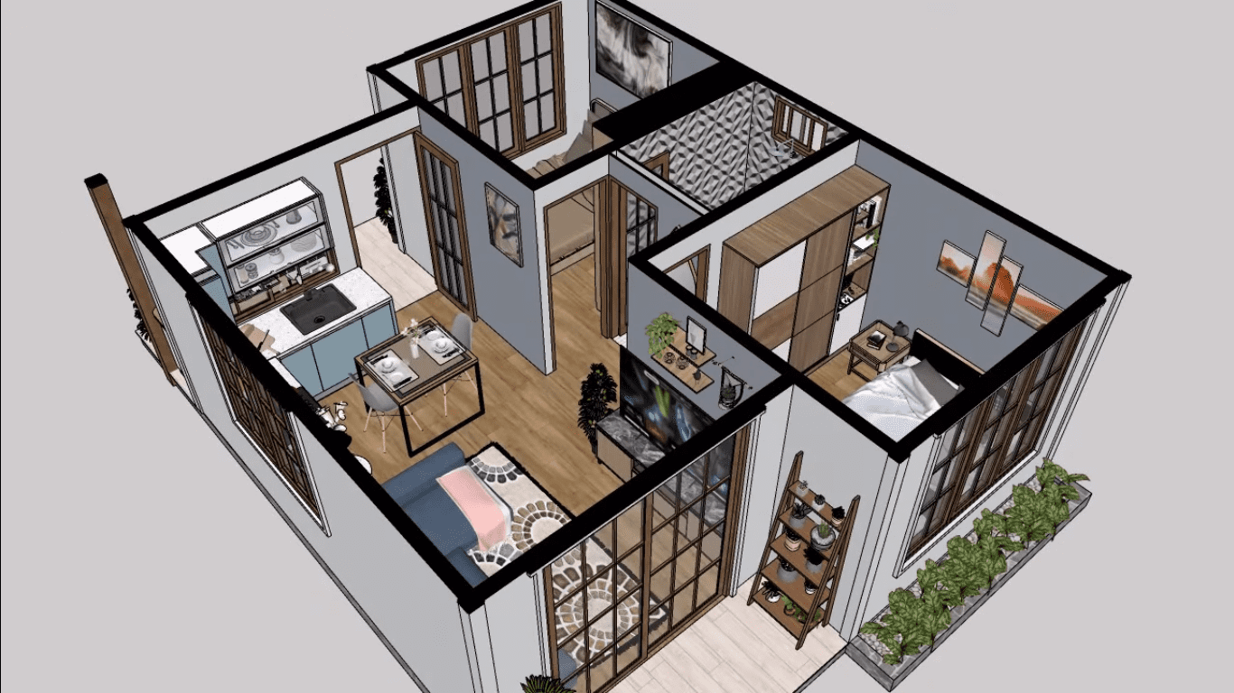 Absolutely Cute Tiny House Design 452 Sqft - Dream Tiny Living