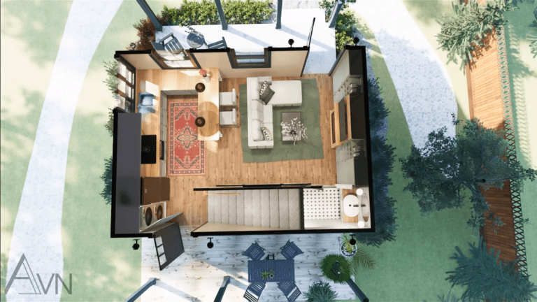 Beautifully Designed Tiny House with 5m x 5m Floor Plan - Dream Tiny Living