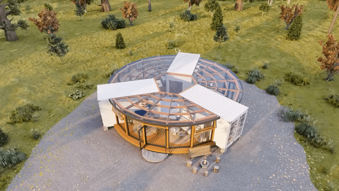 Small House with Different Geometric Design - Dream Tiny Living
