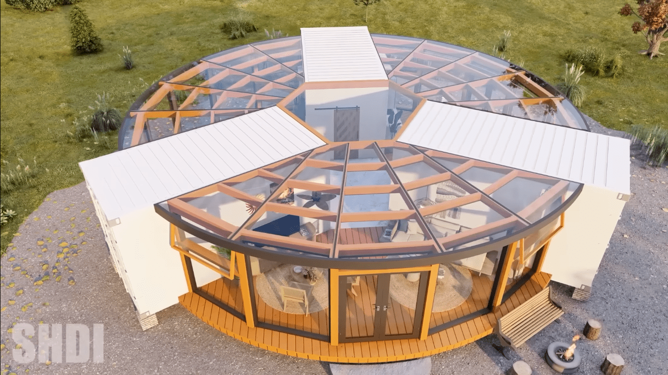 Small House with Different Geometric Design - Dream Tiny Living