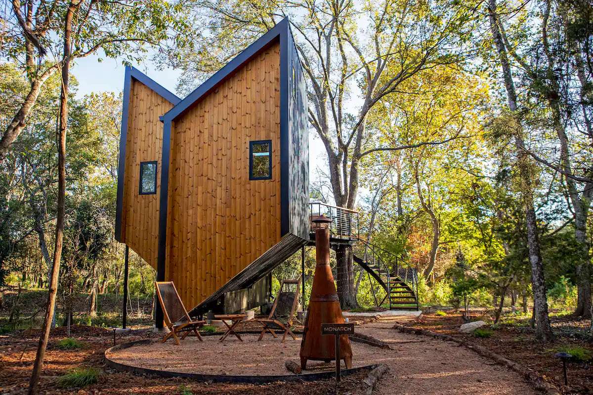 Butterfly Design Luxury Tiny Tree House - Dream Tiny Living