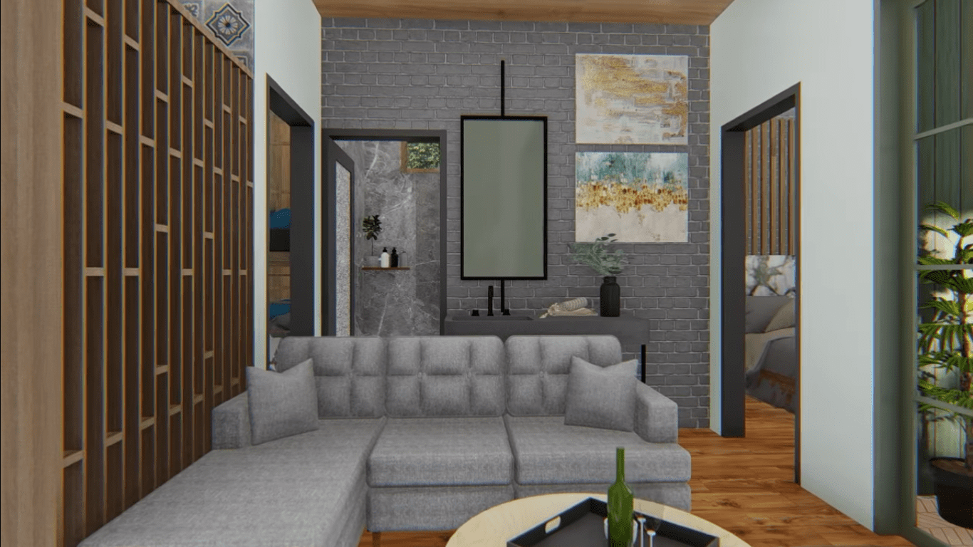 Simple Living Example Small House Design 6m x 9m - Dream Tiny Living