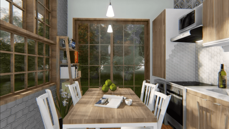 Simple Living Example Small House Design 6m x 9m - Dream Tiny Living