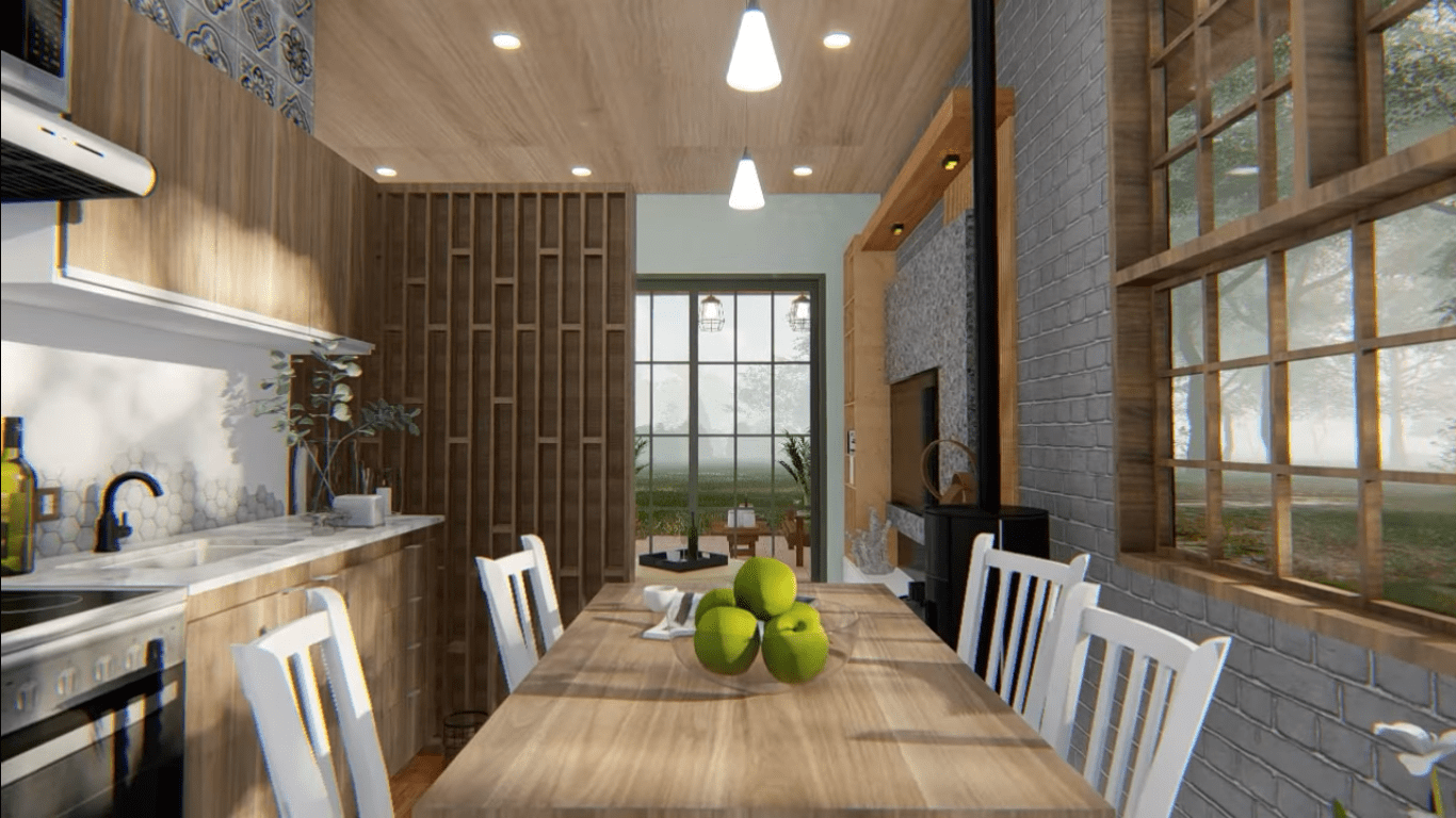 Simple Living Example Small House Design 6m x 9m - Dream Tiny Living