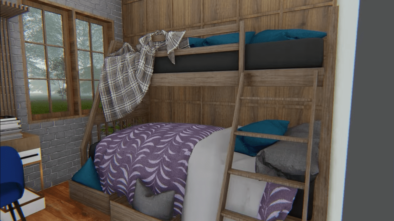 Simple Living Example Small House Design 6m x 9m - Dream Tiny Living