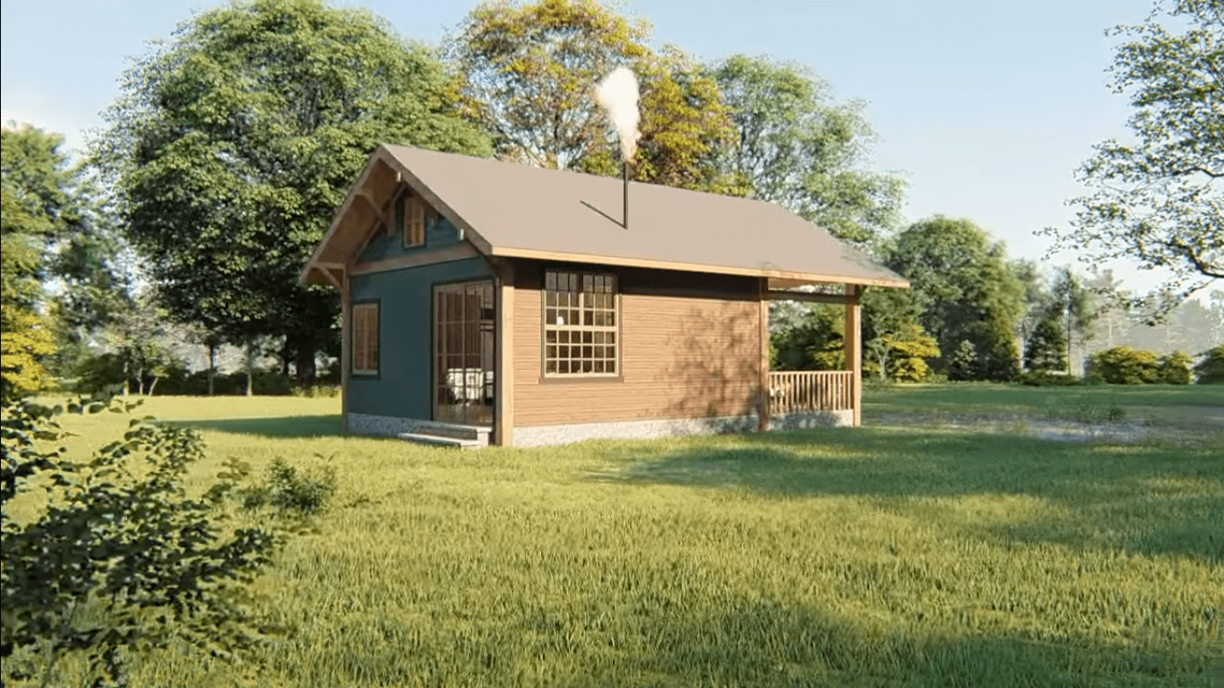 Simple Living Example Small House Design 6m x 9m - Dream Tiny Living