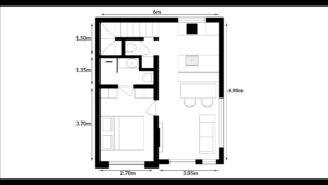 Small House Design 77 sqft - Dream Tiny Living