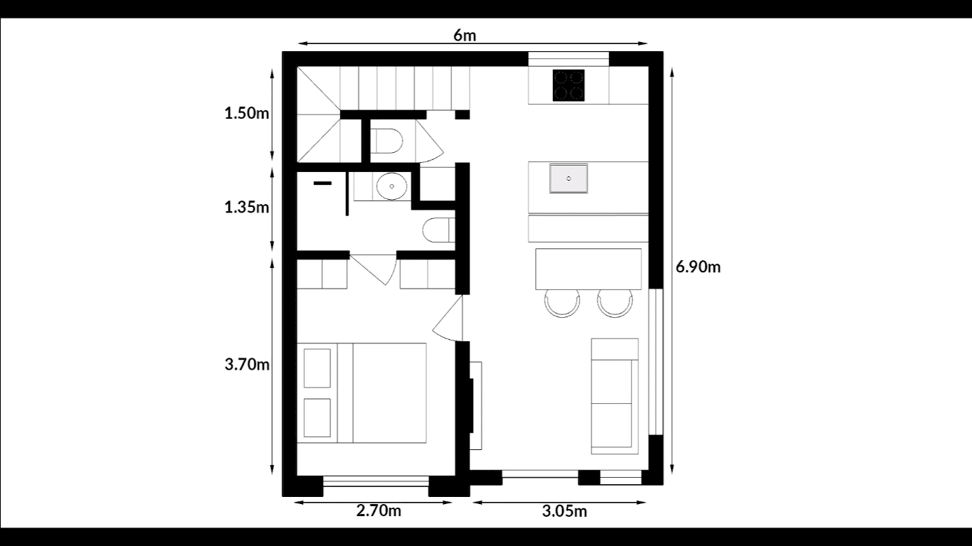 Small House Design 77 sqft - Dream Tiny Living