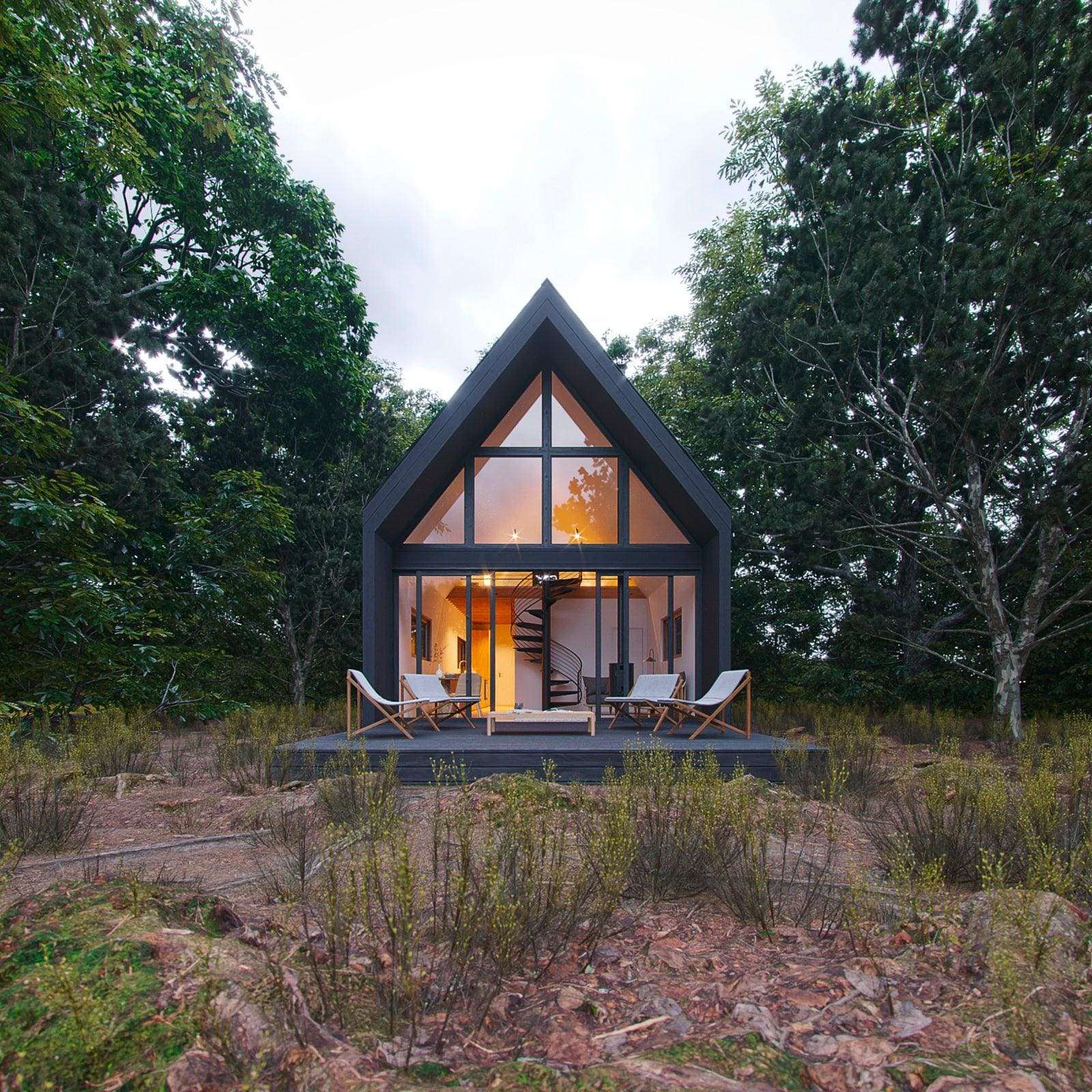 Modern Alpine Plus A-frame Cottage - Dream Tiny Living