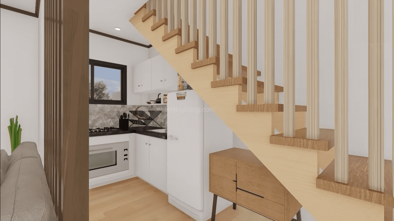 Tiny Two Storey House Design 4.5m x 7m - Dream Tiny Living