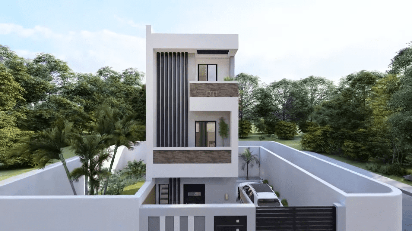 3 Story Small House Design 4m x 7m - Dream Tiny Living