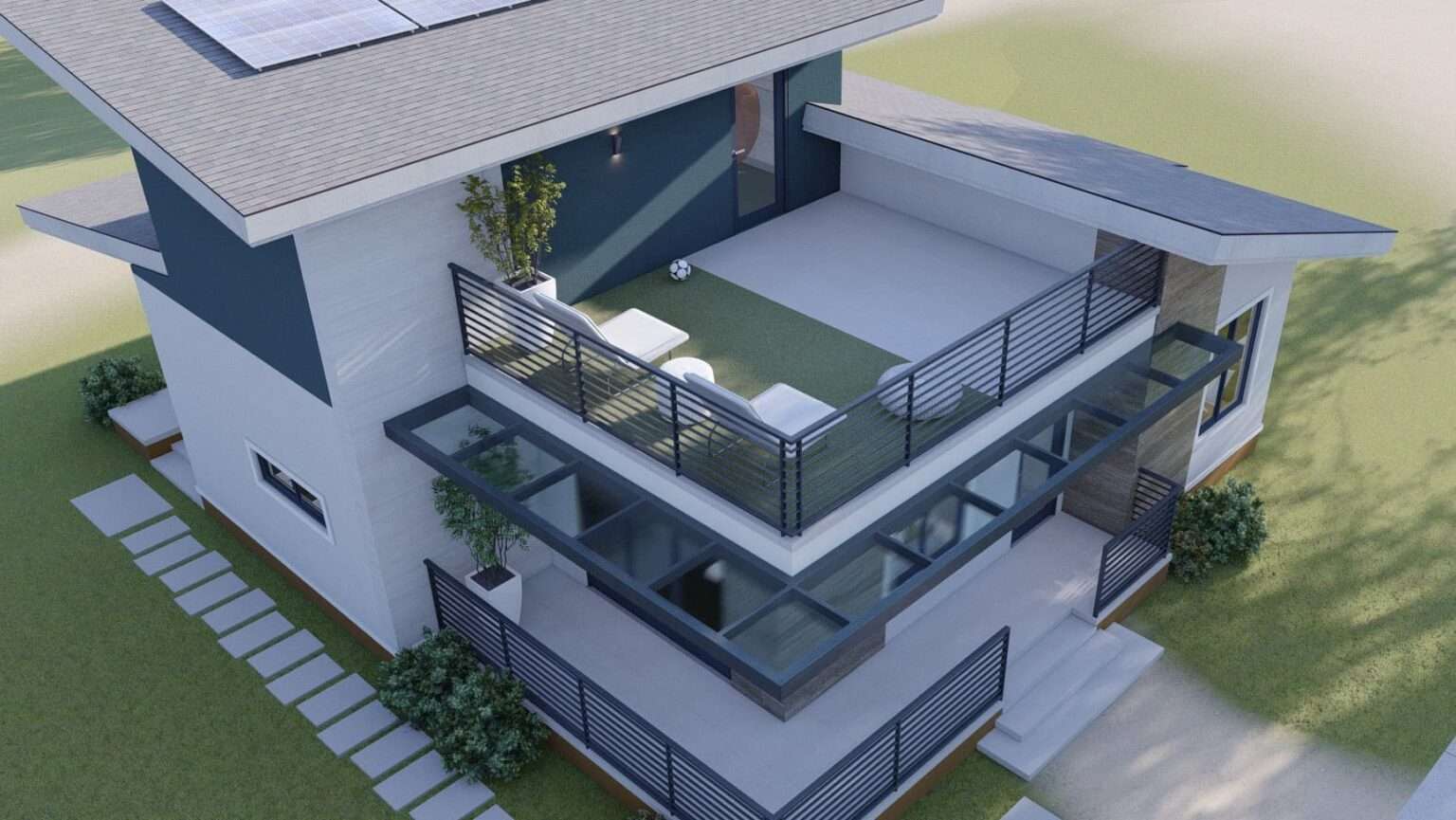 2 Storey Small House Design 9.90m x 11.60m - Dream Tiny Living