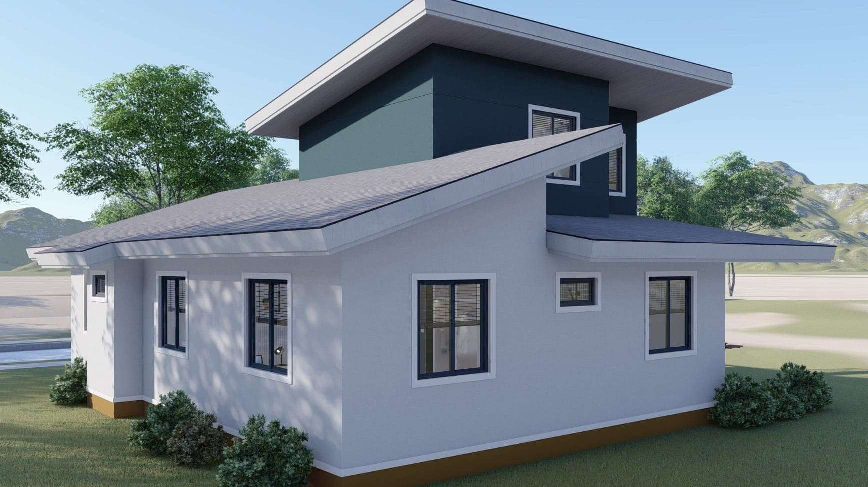 2 Storey Small House Design 9.90m x 11.60m - Dream Tiny Living