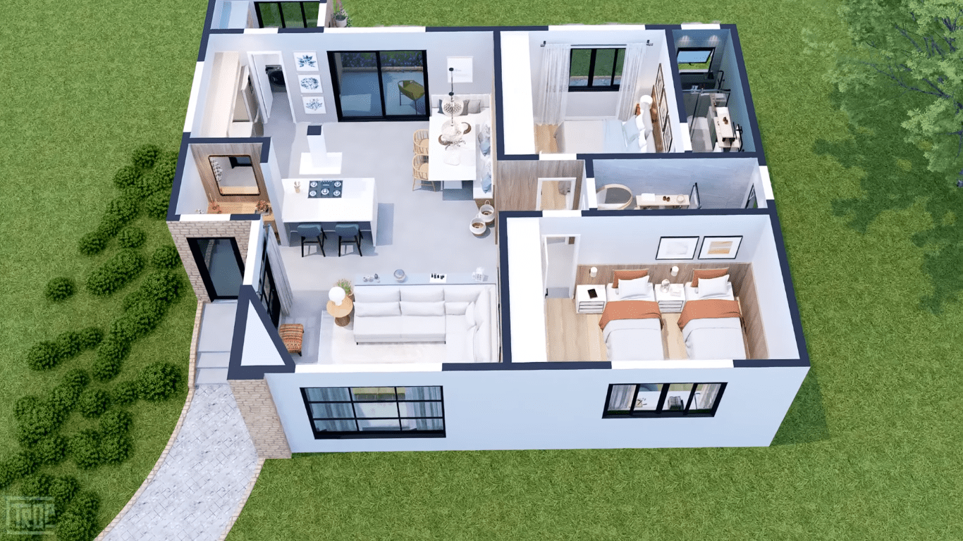 Simple and Cozy Two-Bedroom Tiny Cottage - Dream Tiny Living