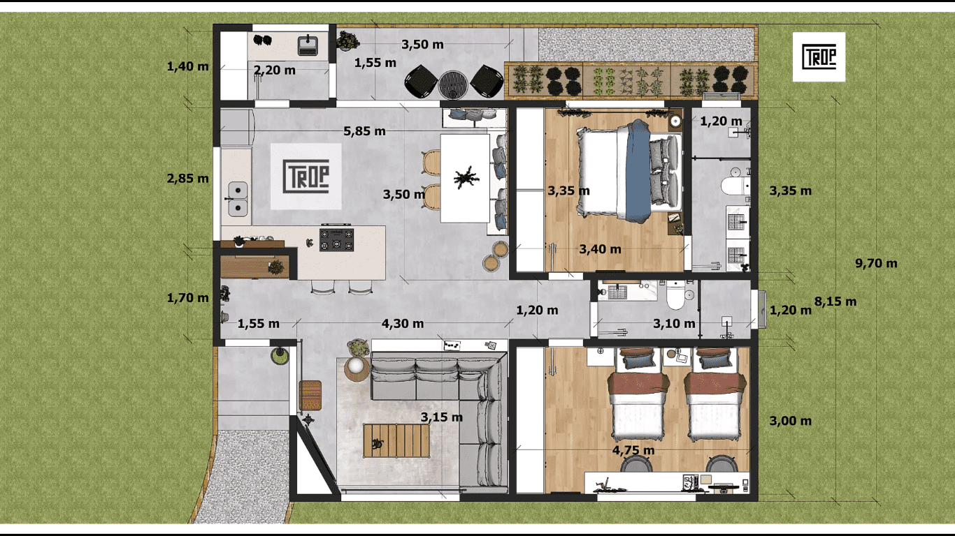 Simple and Cozy Two-Bedroom Tiny Cottage - Dream Tiny Living