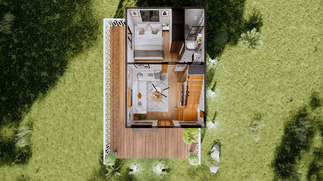 Unique Loft Type Tiny House 4m x 6m - Dream Tiny Living