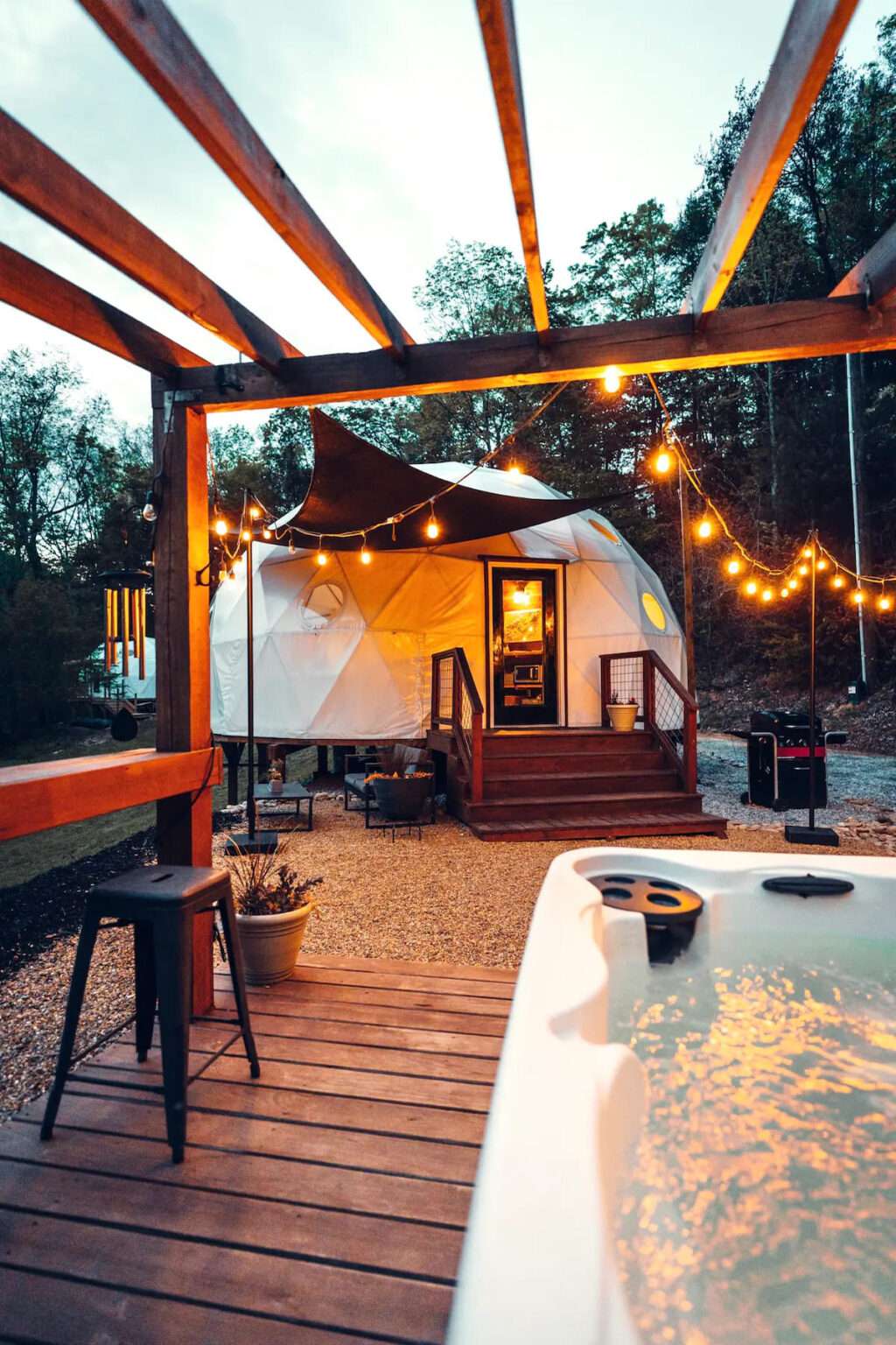 Luxurious And Relaxing Glamping Tiny Dome Dream Tiny Living