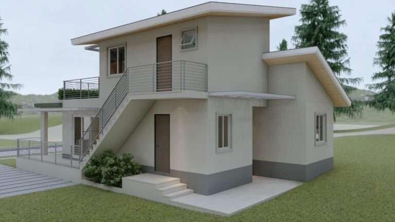 2 Storey Modern Small House Design 8.30m x 13.00m - Dream Tiny Living