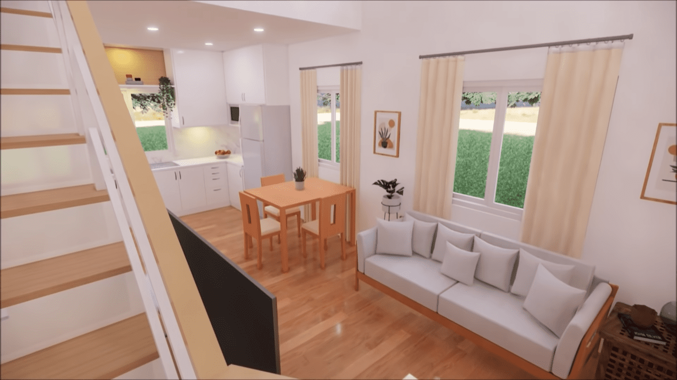 Amazing Tiny House with Bedroom Loft Design 4m x 7m - Dream Tiny Living