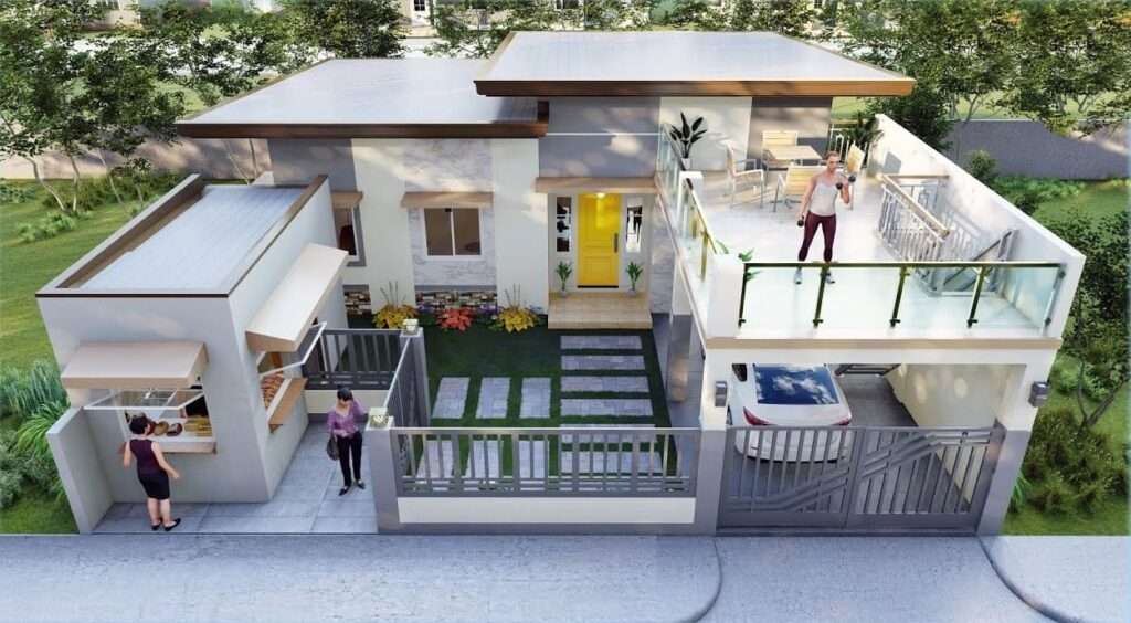 Beautiful Small House Design with Roof Deck - Dream Tiny Living