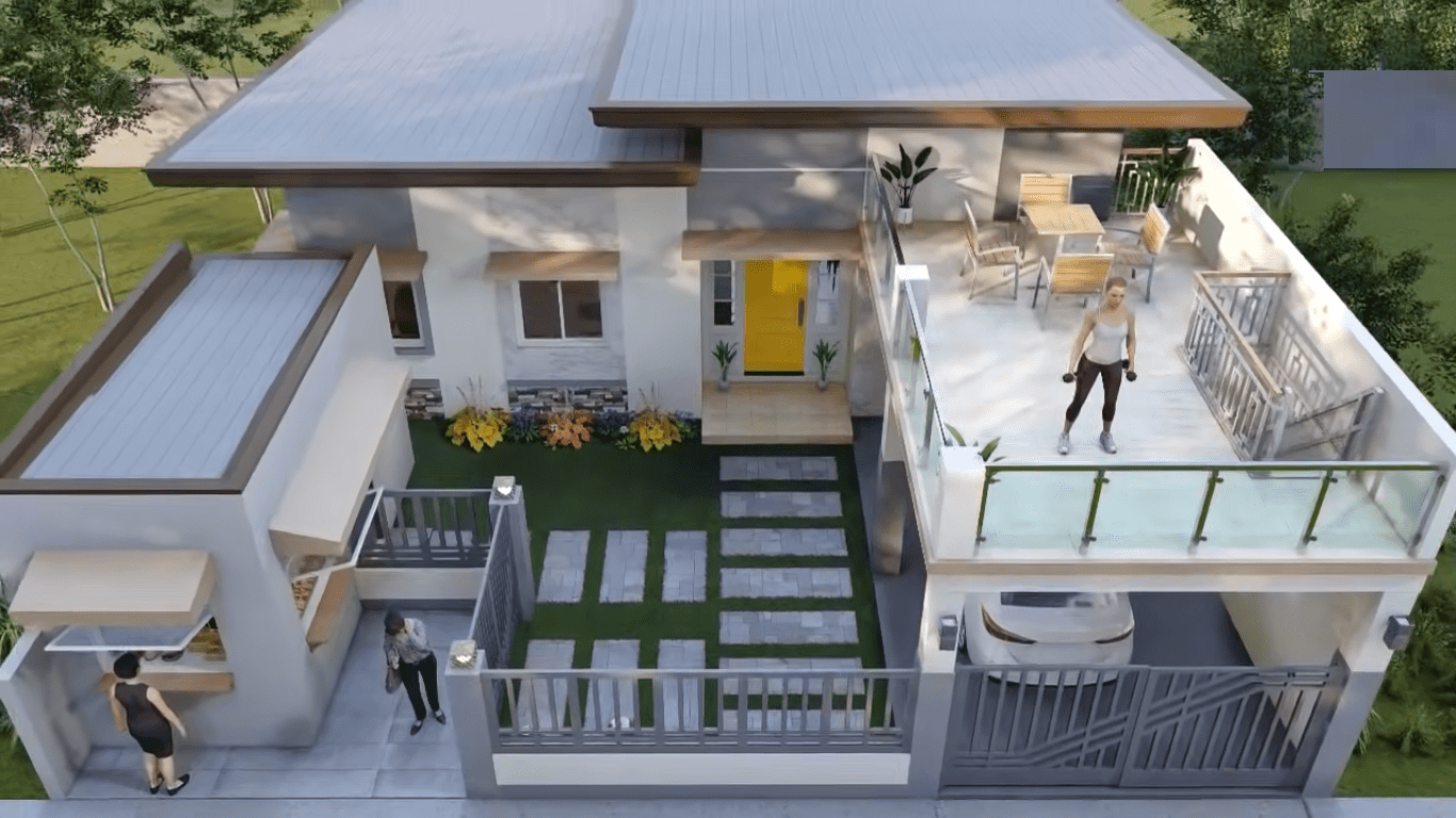 Beautiful Small House Design with Roof Deck - Dream Tiny Living