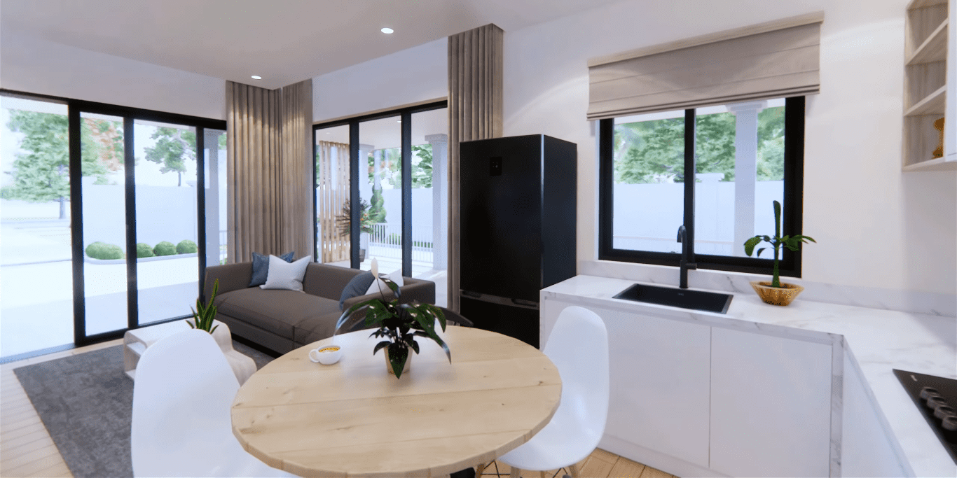 Cute Tiny House Design with Large Patio - Dream Tiny Living